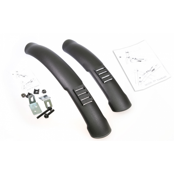 Крылья 12-16" к-т пластик, для детских велосипедов, черные YC-203