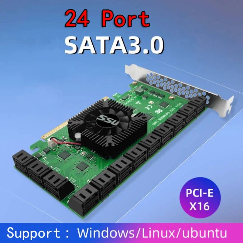 BTBcoin Адаптер SATA PCI-E 24 порта