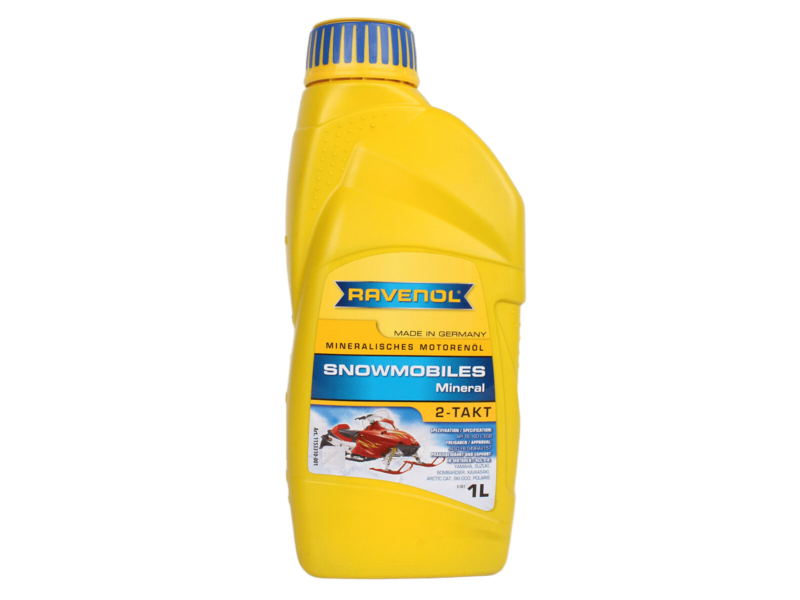 Масло моторное RAVENOL SNOWMOBILES Mineral 2T 1л