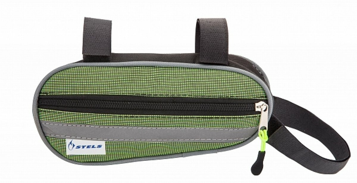 Бардачок STELS "Лонг", крепление под раму, водонепроницаемый, зеленый, 0,6 л