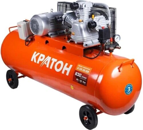 AC-630-300-BDW / Компрессор поршневой масляный Кратон AC-630-300-BDW [630 л/мин, 300 л, 10 Бар, 3000