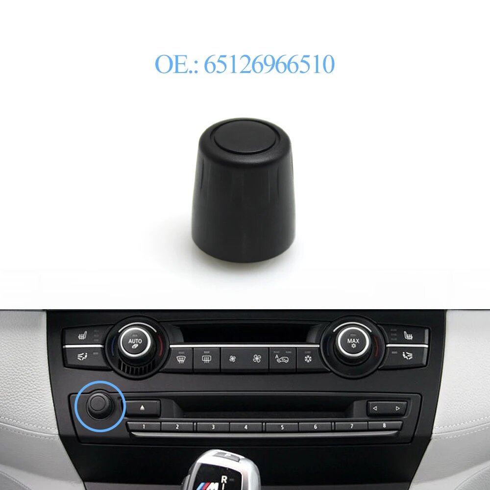 E70 E71 E72 приборная панель мультимедийная кнопка CD-плеер аудио радио громкость поворотный переключатель ручка для BMW X5 X6 2007-2013 65126966510