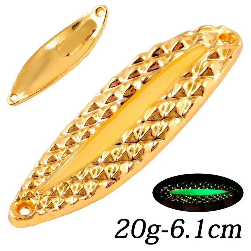 Светящаяся блесна из цинкового сплава 2.5г-20г A-20g- No Hook