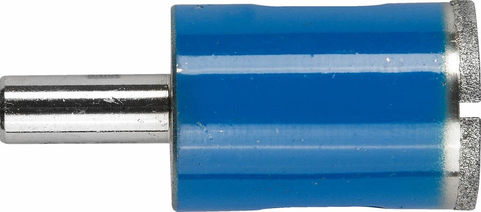 Сверло трубчатое ЗУБР 24 мм, Р100, алмазное, по стеклу и кафелю Профессионал