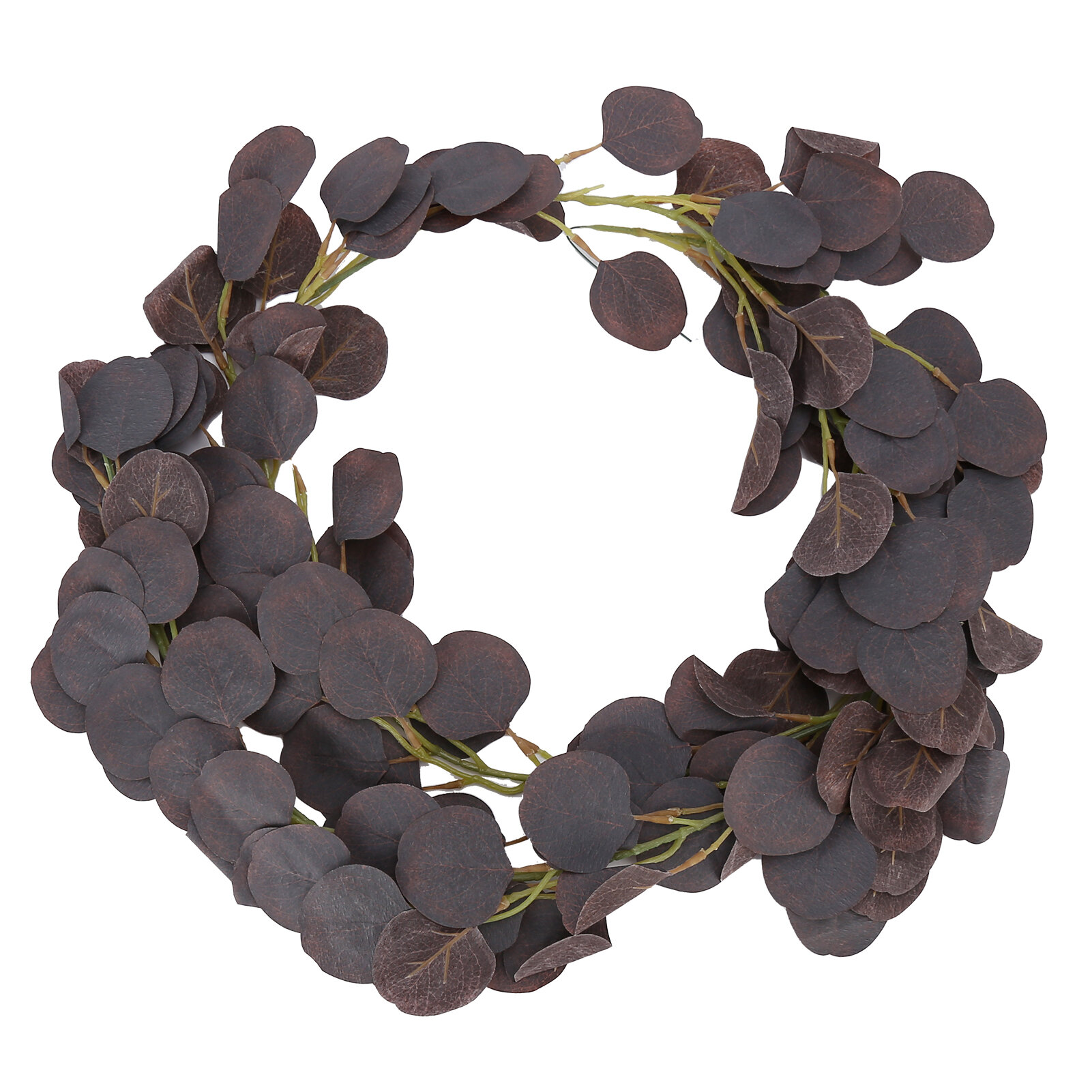 Ткань с искусственными листьями, имитирующая изысканную зелень, эвкалиптовую гирлянду для дома, свадьбы, фиолетового цвета