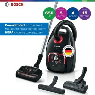 Пылесос Bosch BGL8POW3A, сухой, контейнер, для ковров и матрасов