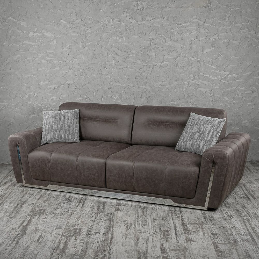 Диван Decor of today Феликс 02275 Коричневый Размеры: Высота 840мм Глубина 1030мм Ширина 2400мм