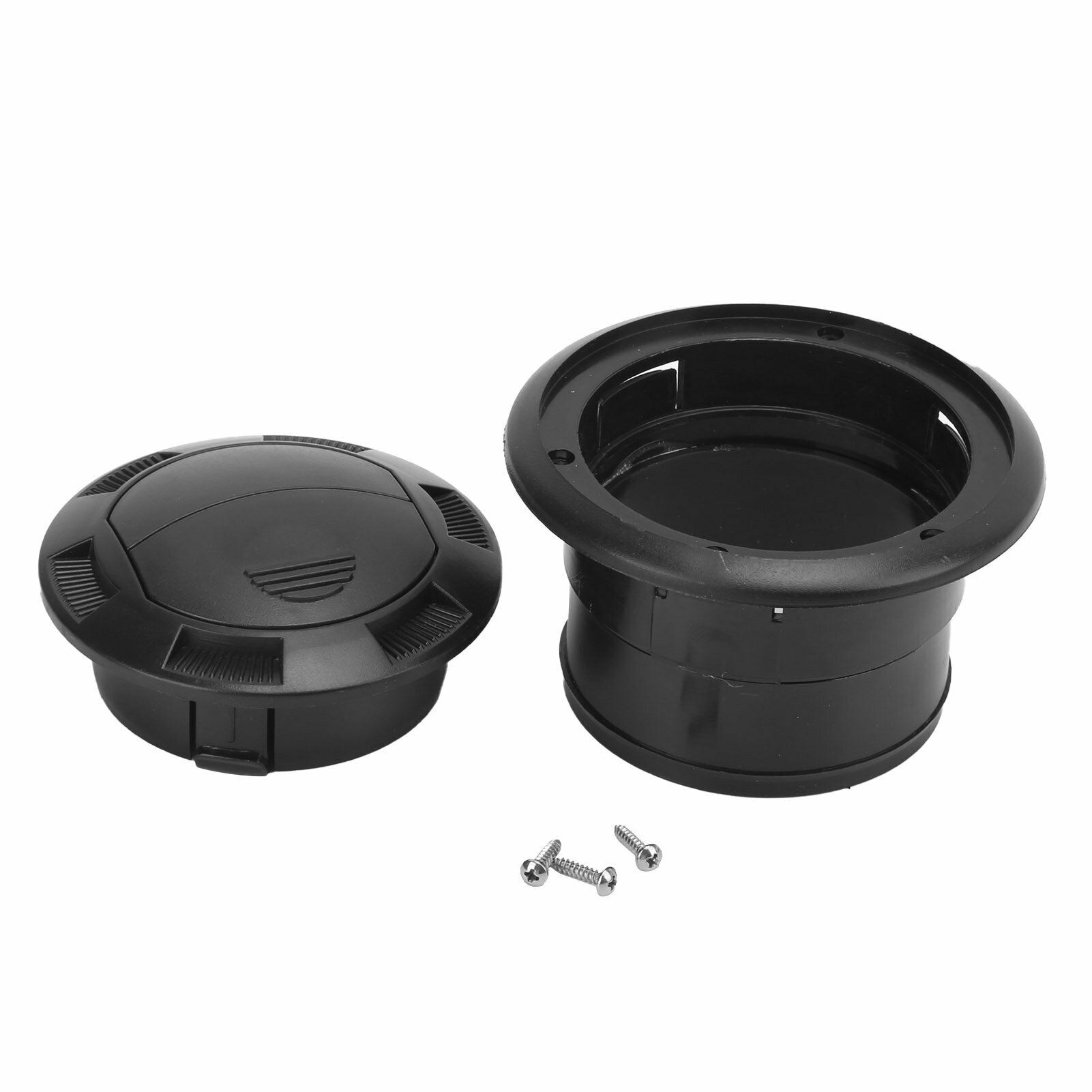 75 мм Выход Дефлектора Кондиционера Приборной панели Черный Круглый Вентиляционный Клапан Универсальный для Автобуса RV