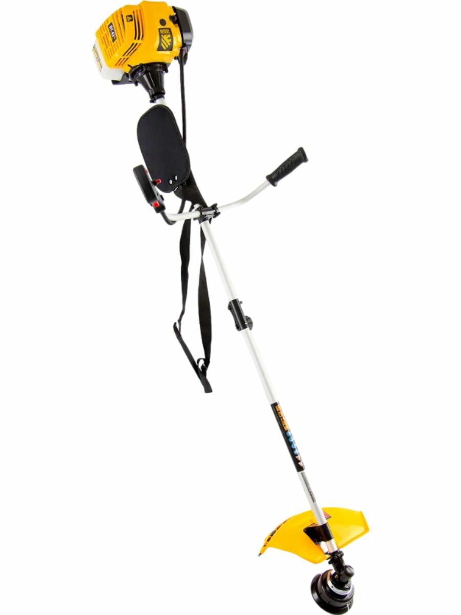 Триммер бензиновый Denzel DT-43S, 43 см3, 2.5 л. с, разъемная штанга, желтый