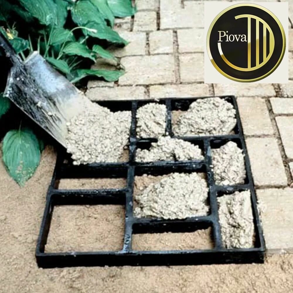 Трафарет для мощения садовых дорожек , Форма для укладки бетона с текстурой камня/кирпича, Инструменты для ландшафтного дизайна