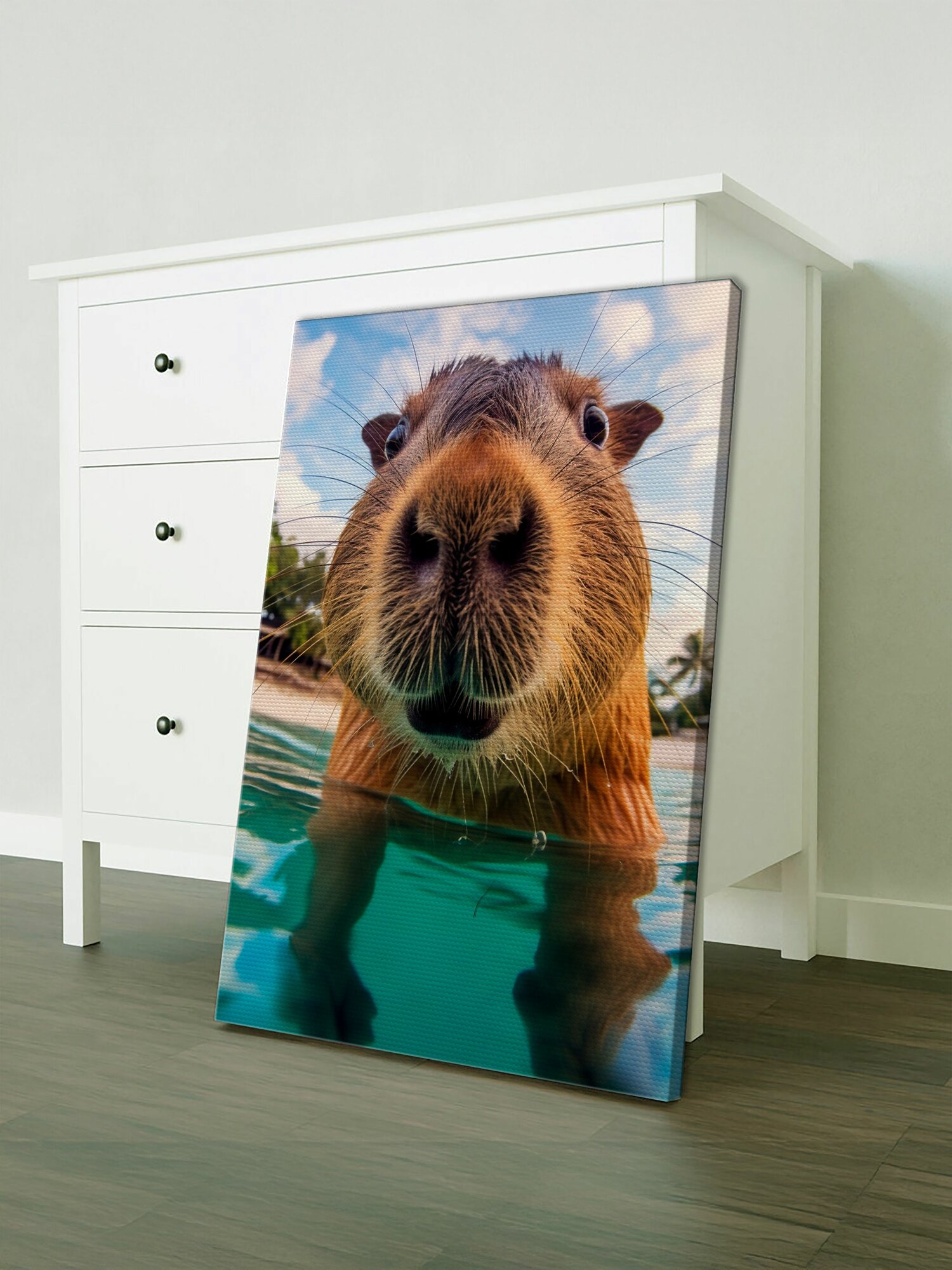 Картина милая капибара 60*40