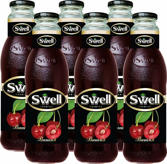 Swell Нектар Вишня 0,75л./6шт. SWELL Соки и Нектары Производство - Россия