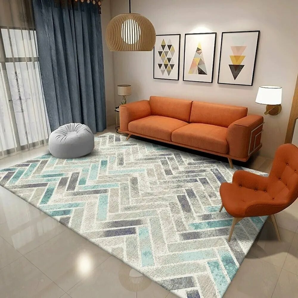 KNOW EASY-Ковер "Бирюзовый паркет", 2 x 3 м