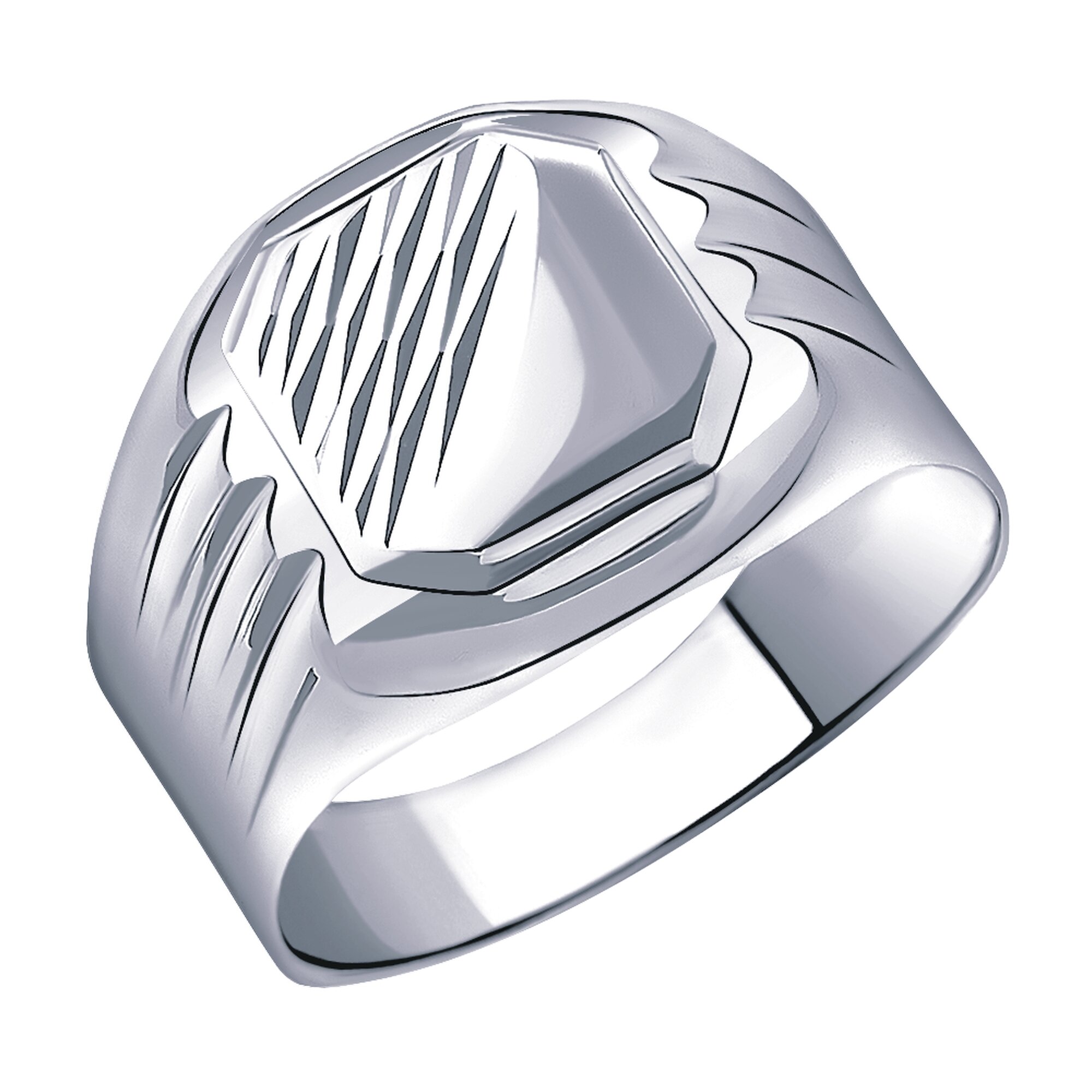 Печатка, серебро, 925 проба, родирование