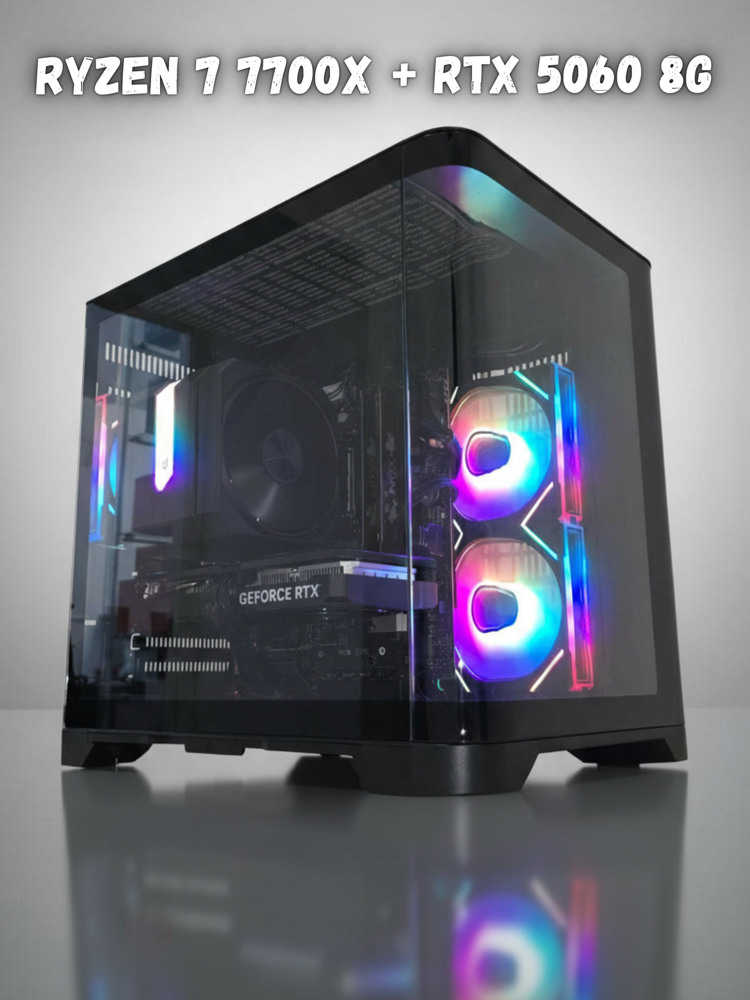 Игровой компьютер CyberNote UV2561 (AMD Ryzen7 7700X/B850/DDR5 32Гб/SSD M.2 NVMe 1Тб/RTX5060 8Гб/ Win11Pro)