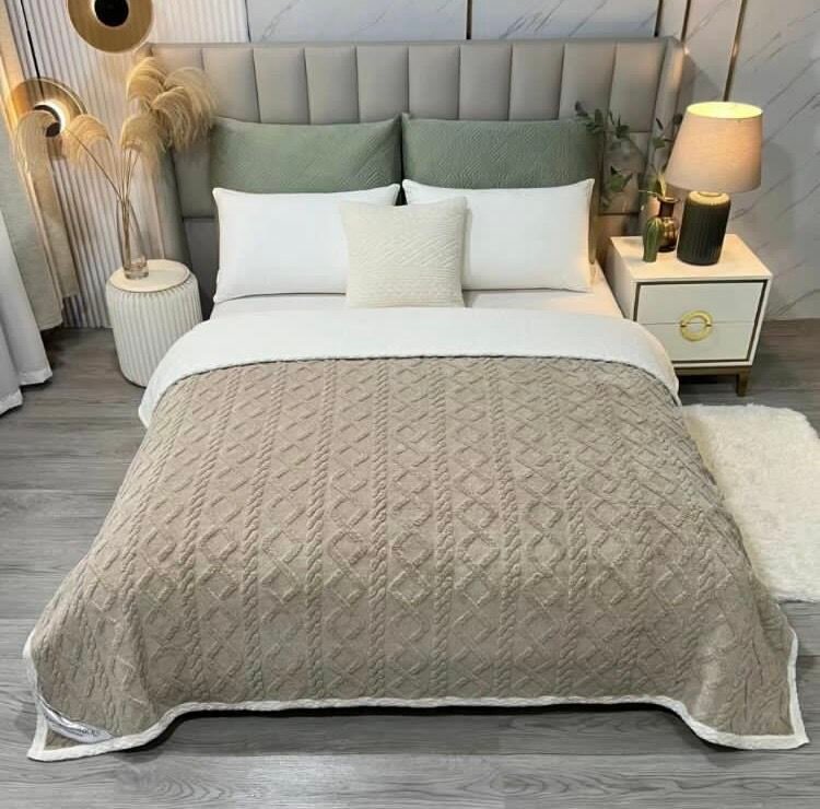 Плед , Кашемир, Микровелюр, 200 см х 230 см