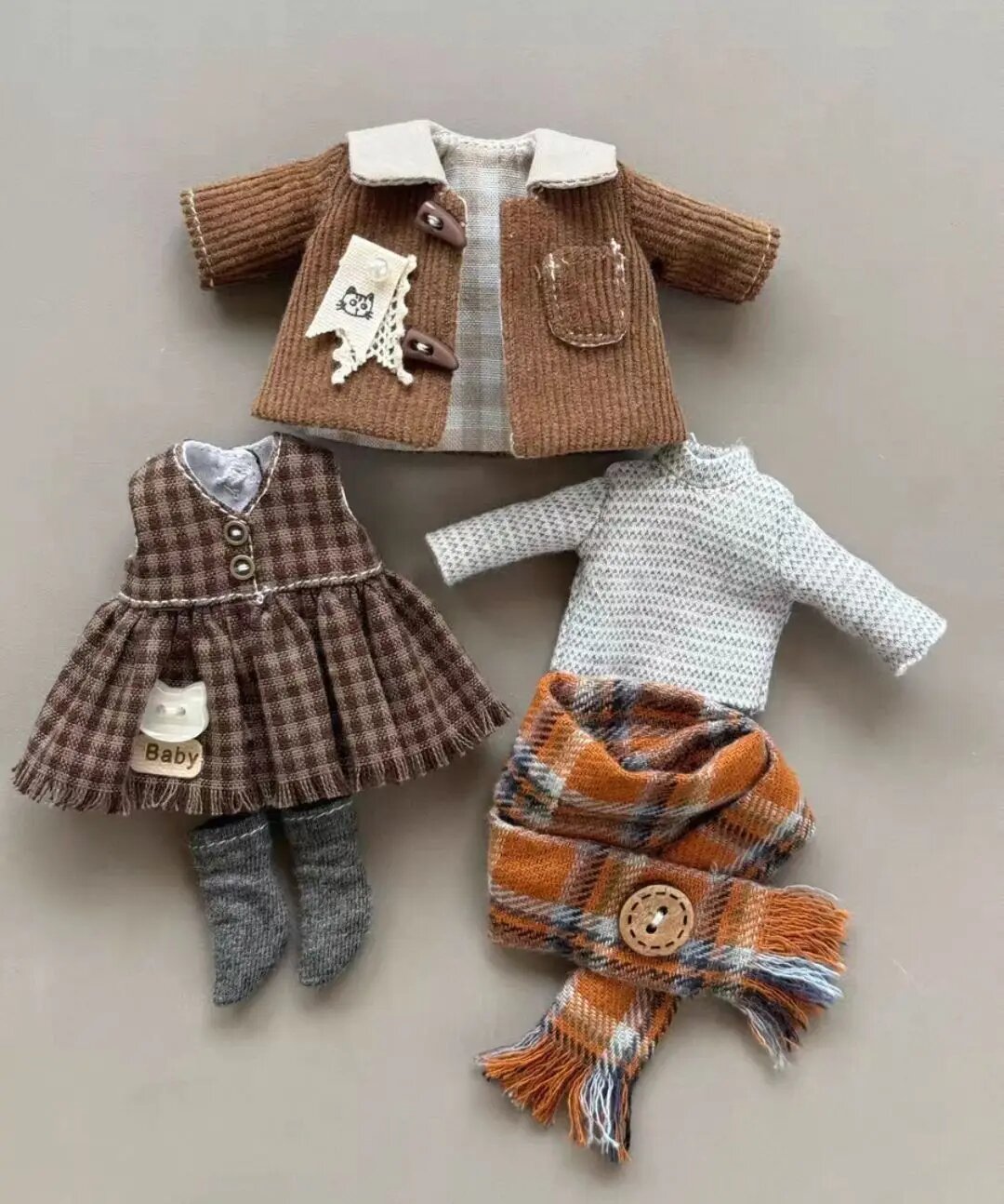 Zsksm OB11 керамическая кукла Коричневый, Clothes 2