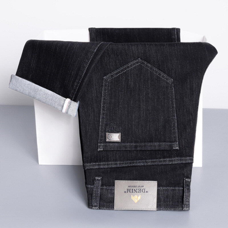 Охоты Брюки JYL Новые эластичные универсальные широкие стильные джинсы мужские толстые модные