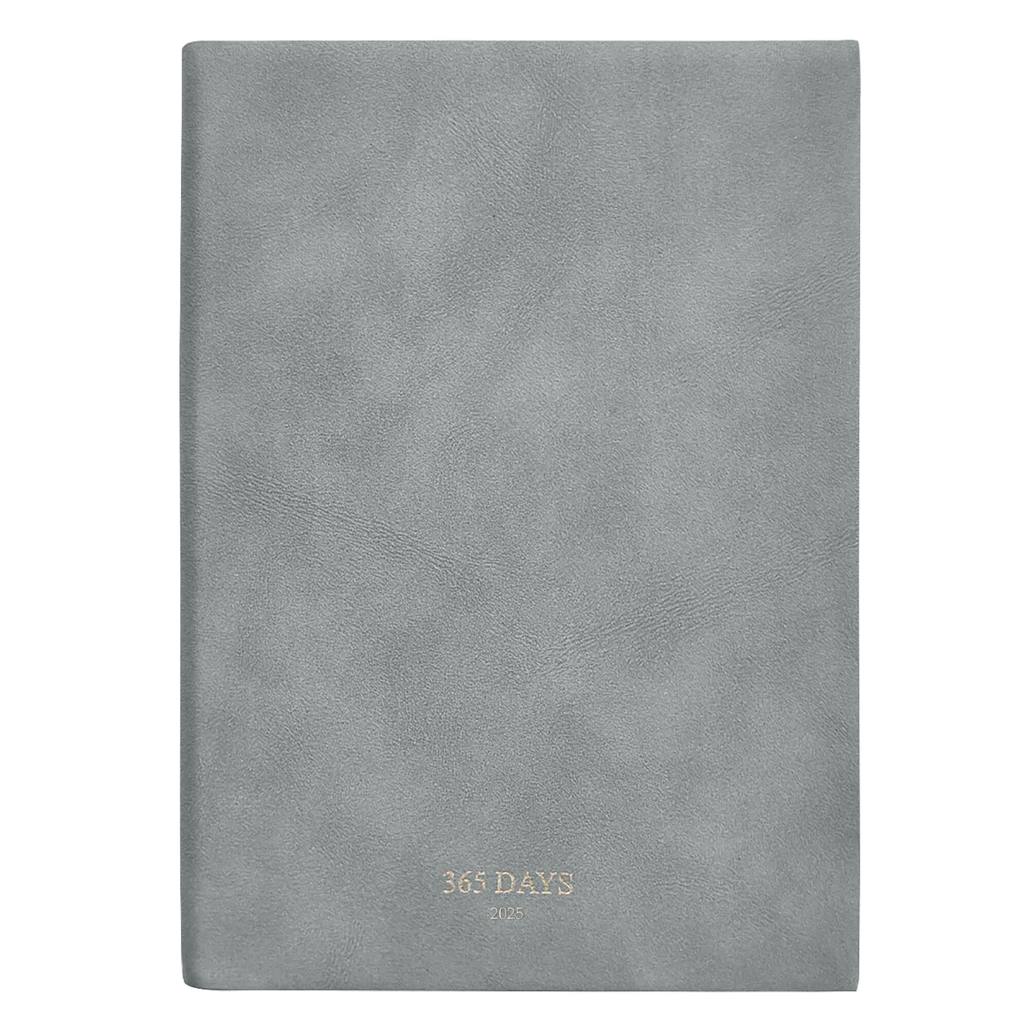 Ежедневник, датированный 2026, Infolio, 140x200мм, 352стр, мягкая, 365days, серый
