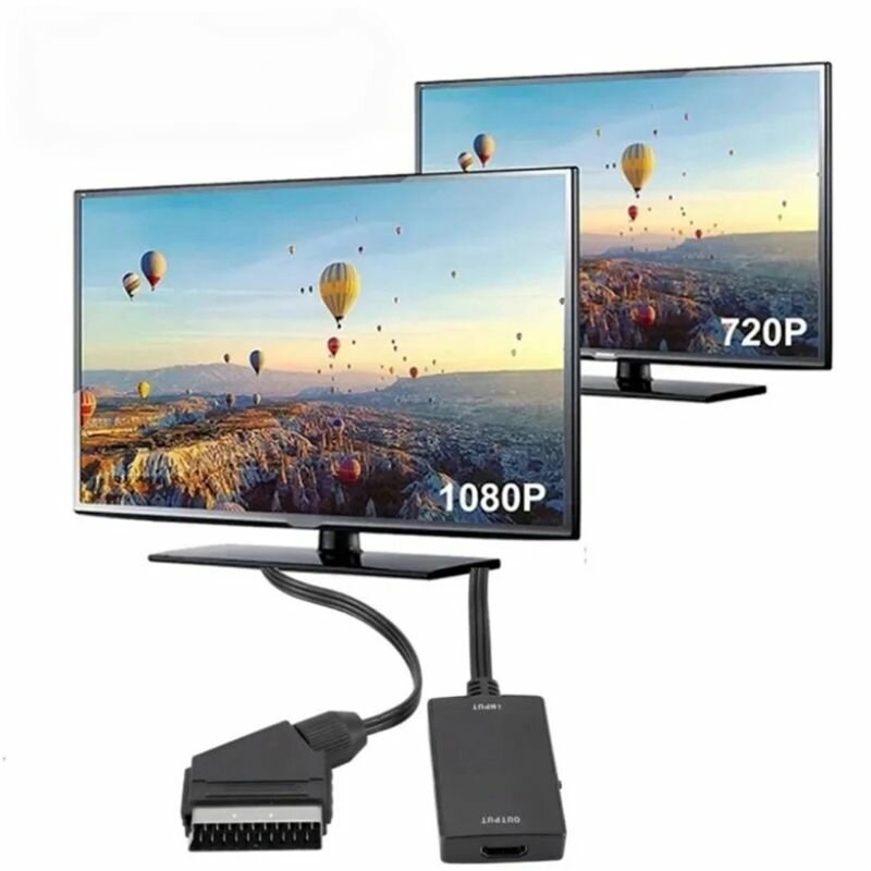 Штекер SCART к адаптеру HDMI female 1080P HD