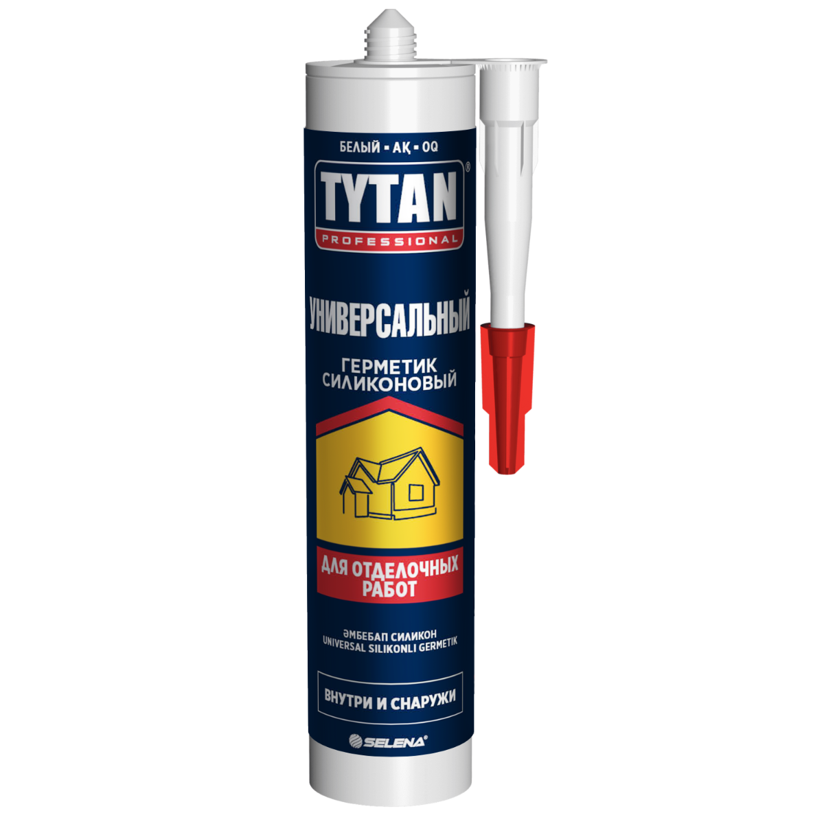 Герметик силиконовый универсальный Tytan Professional 53425, 280 мл, белый