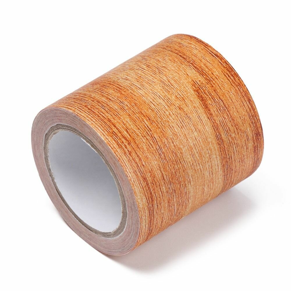 Декоративная самоклеящаяся лента под дерево 5 м для ремонта мебели и плинтуса, ширина 5,7 или 8 см, для обновления