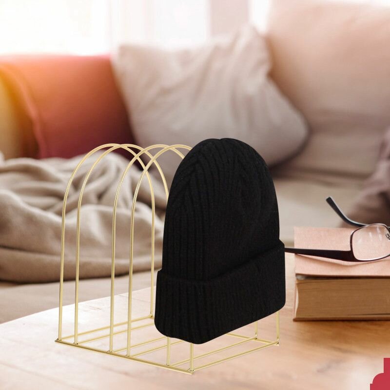 Золотые железные держатели для зимней одежды, стойка для хранения шляп, подставки, витрины для мужчин и отцов