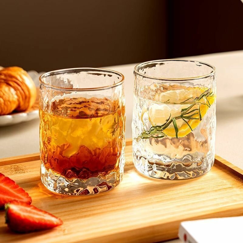 Стеклянная чашка для гостиной, ледниковая кружка для воды, домашняя чайная чашка, набор чашек для приема гостей