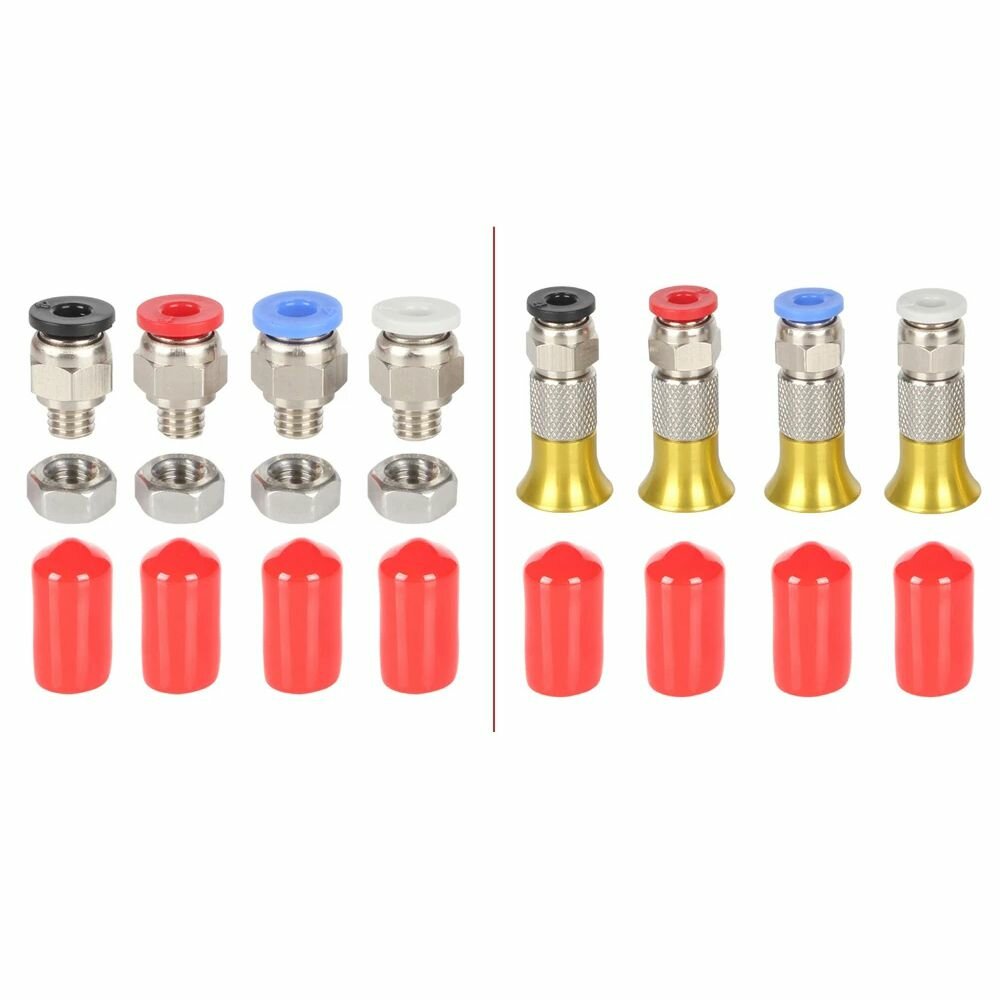 Сушилка для филамента для 3D-принтера, трубка из птфэ 2,5x4 мм, пневматический соединитель PC4-M6 с гайкой для филаментов PLA и ABS.