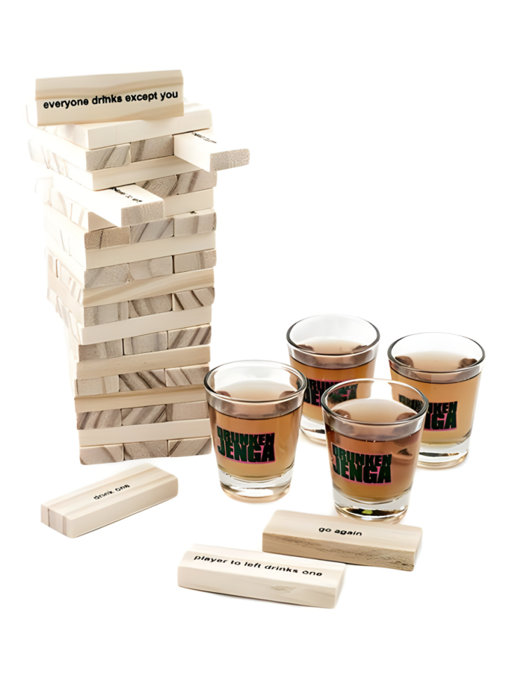 Алкогольная игра "Пьяная башня с рюмками" (стопки, башня)