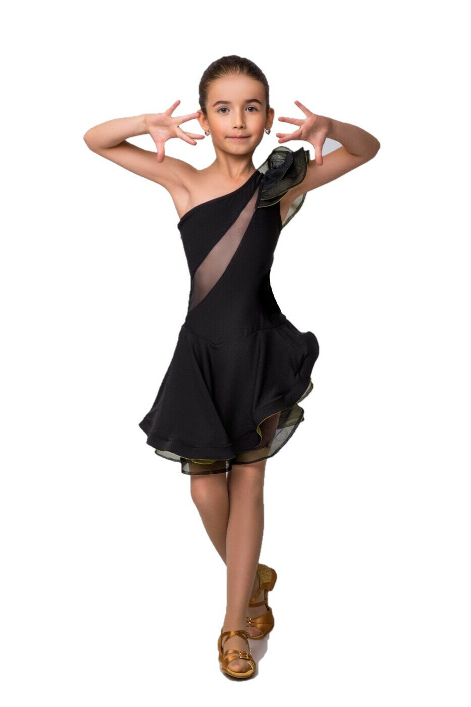 Платье для танцев на одно плечо