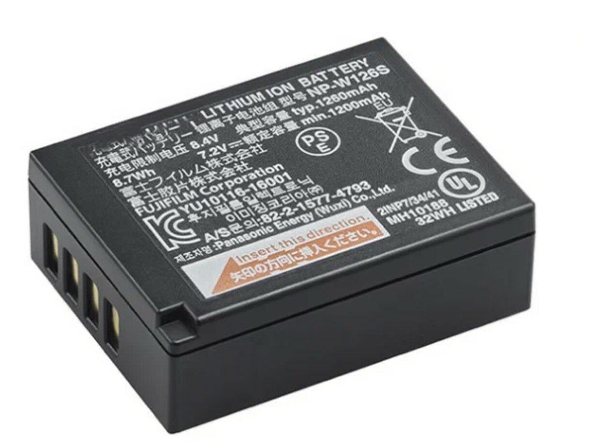 Аккумуляторная батарея MyPads 1260mah NP-W126/NP-W126S для фотоаппарата Fujifilm HS30EXR/HS35EXR/HS50EXR/X-A5