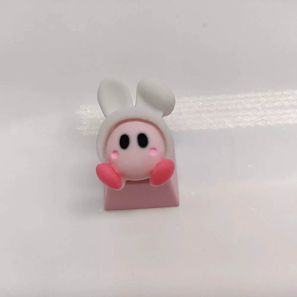 Милый персонализированный 3D-кейкап Kirby (розовый) для механической клавиатуры ESC, прозрачный, креативный, для