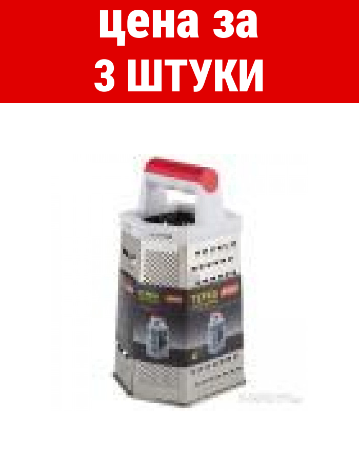 Комплект 3 шт, терка нерж 6-ТИ гранная MALLONY