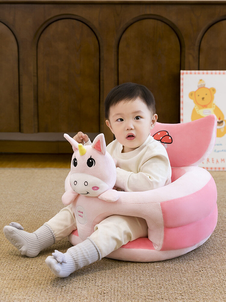 Новый трехмерный детский обучающий стул с ремнями, милый детский диванчик для обучения сидению, производитель обучающих