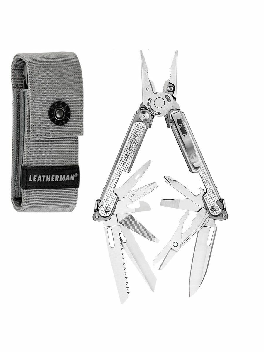 Мультитул Leatherman FREE P4, 21 функция, серебристый, оригинал