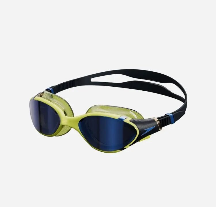 Speedo Biofuse 2.0 Mirror Очки для плавания желтые зеркальные для взрослых — фото 1