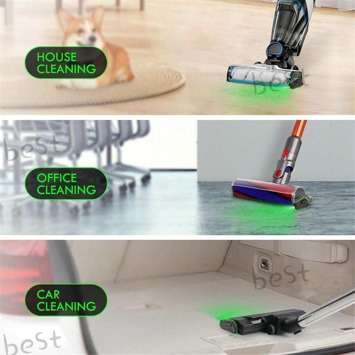Светодиодная подсветка для пылесоса с дисплеем для пыли Appliances (Как показано)