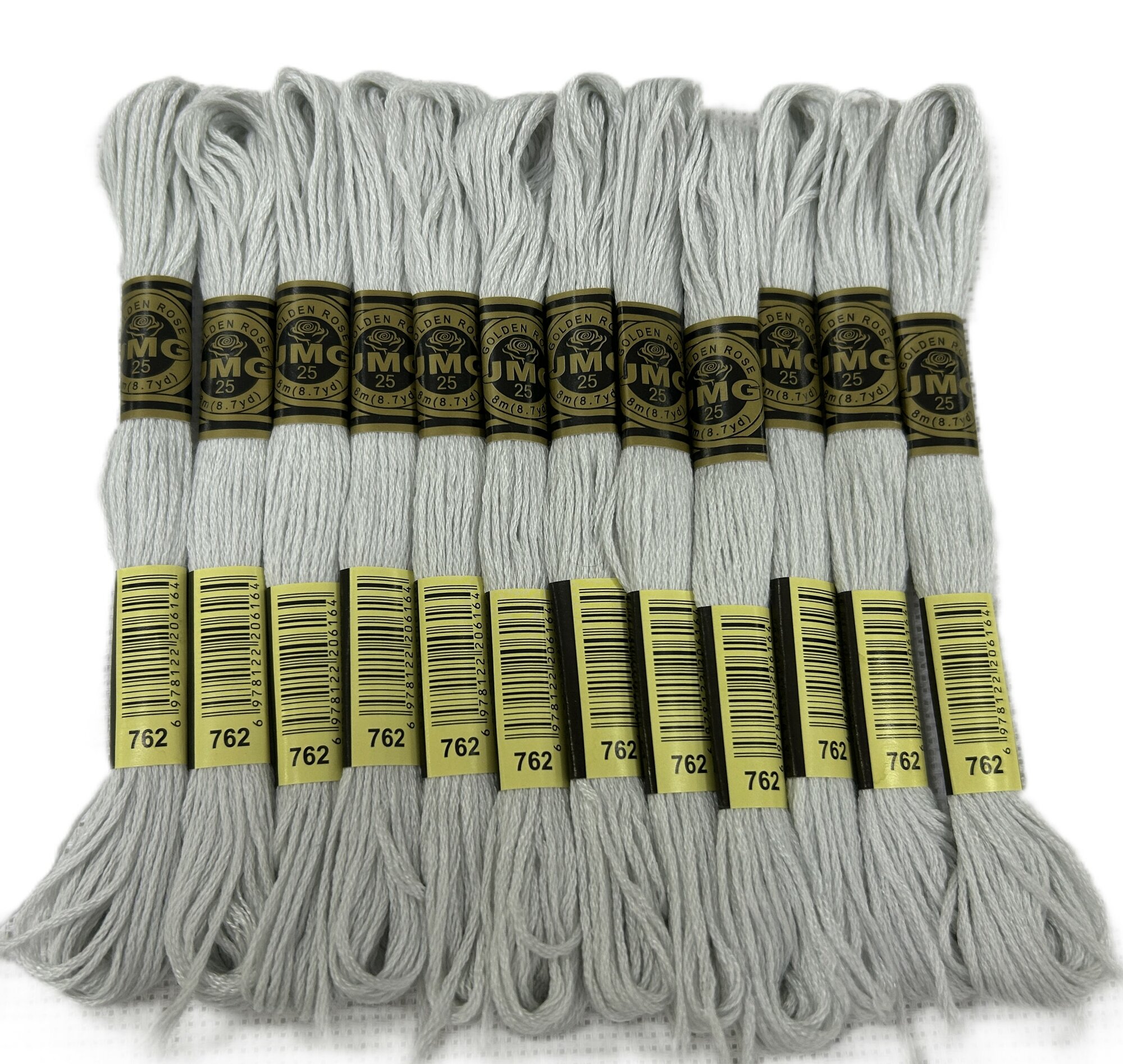 Нитки для вышивания JMC мулине (150-3866) 100% полиэфир 12 штук x 8 м