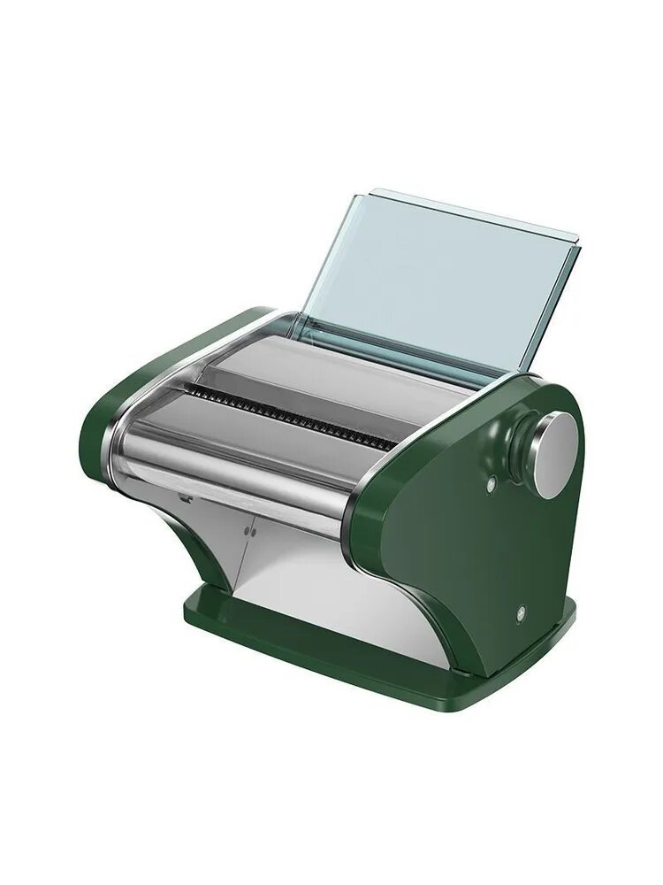 Тестораскатка Электрическая для лапши и пельменей стальная зеленая