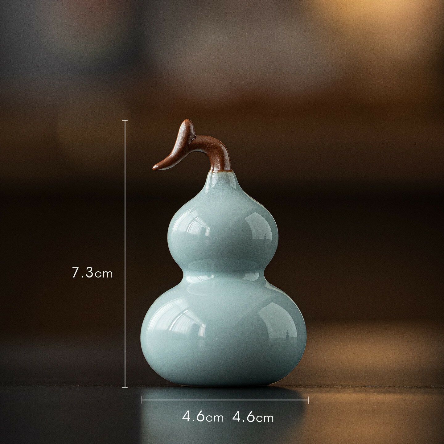 Керамическая цветная маленькая тыква Fulu, украшение для чайной комнаты, счастливый дом, гостиная, чайный столик, декор для новоселья