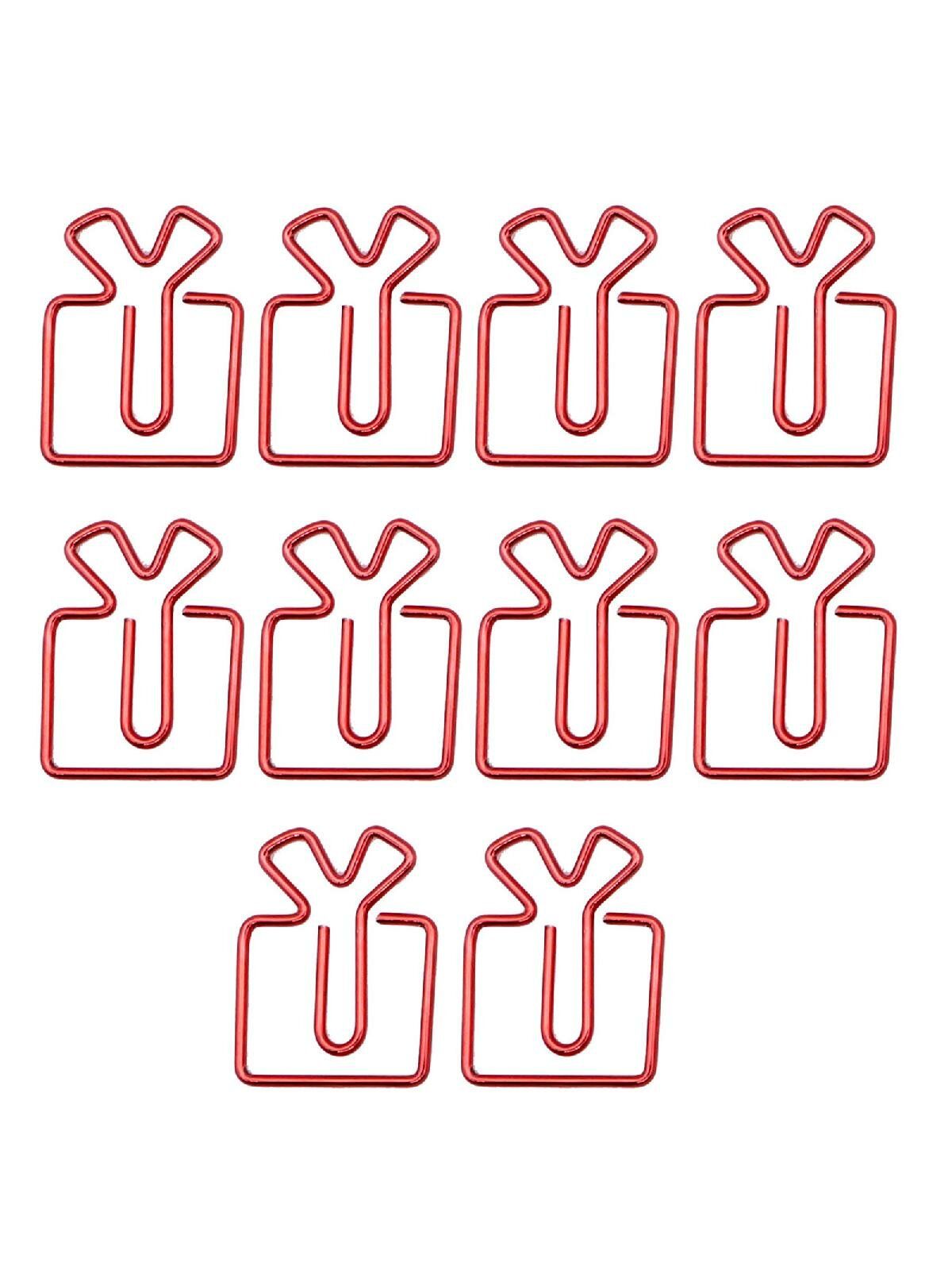 10 штук Новая скрепка Металлическая Скрепка для бумаг Зажим для закладок для файла Бумажная фотография