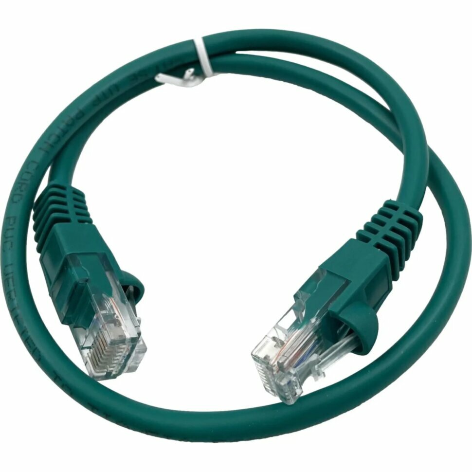 Патч-корд ExeGate UTP-RJ45-RJ45-5e-1,5M-GN, 5e, 1.5м, зеленый 