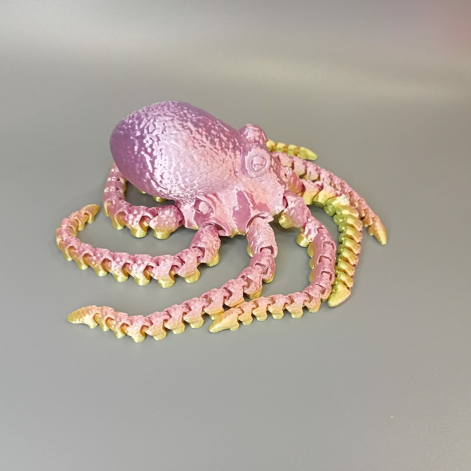 Осьминог гибкая игрушка антистресс, 3D печать, перламутровый