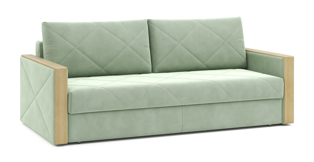 Прямой диван Цвет Диванов Мюнхен NEXT 22 декор дуб каньон 222 прямой Ментоловый