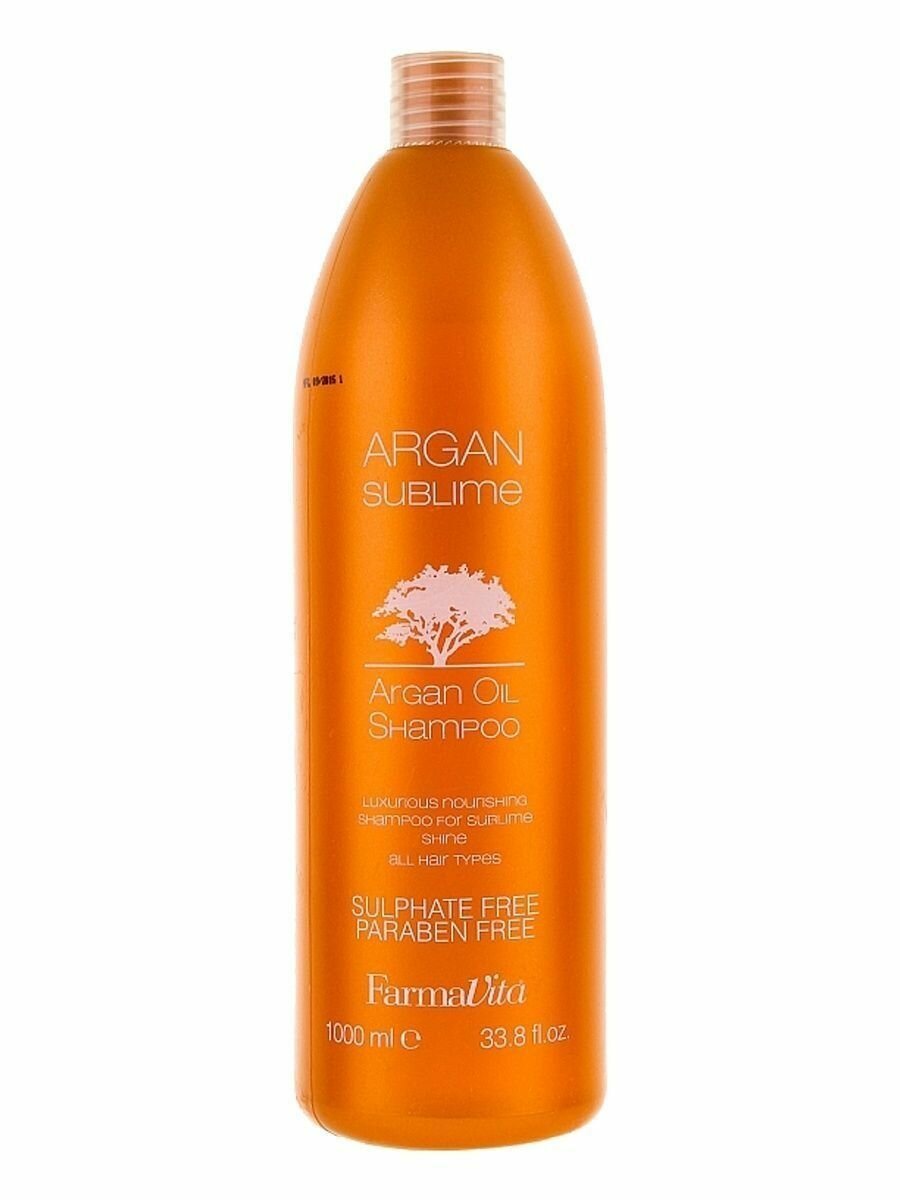 Шампунь Farmavita "ARGAN Sublime", с аргановым маслом для всех типов, 1000 мл