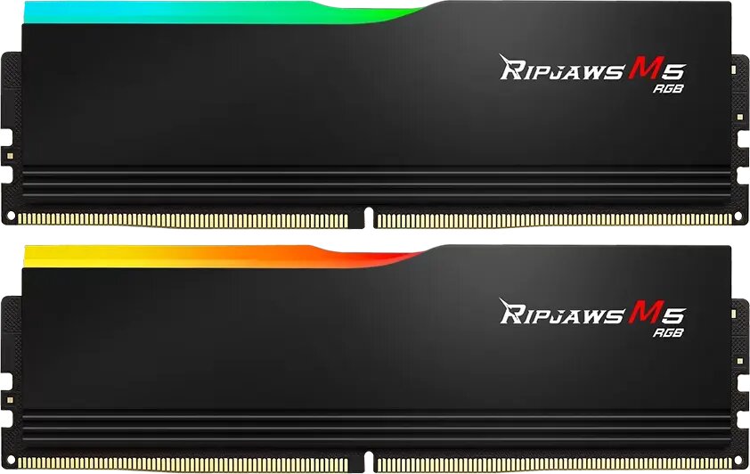 Оперативная память 32Gb DDR5 5200MHz G.Skill Ripjaws M5 RGB (2x16Gb KIT) (F5-5200J4040A16GX2-RM5RK)