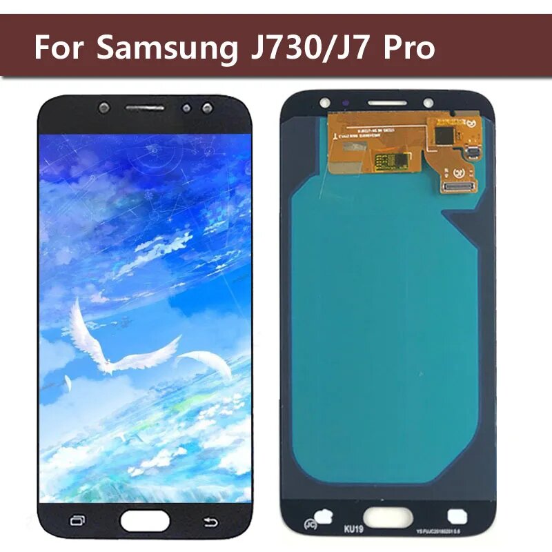 Протестированные ЖК-дисплеи AMOLED для Samsung J7 Pro 2017 J730 J730F, ЖК-дисплей и OLED Gold