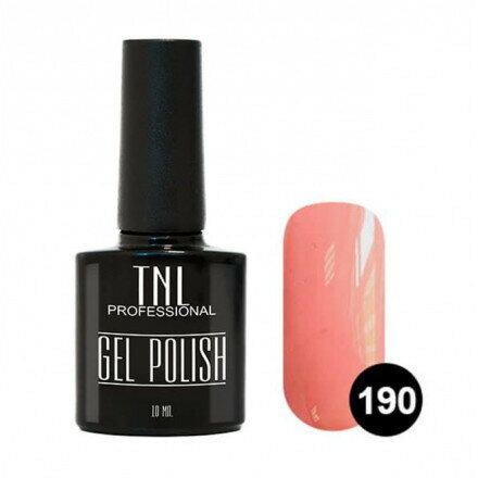 TNL Professional Цветной Гель-лак № 190 - перламутрово-оранжевый (10 мл.)