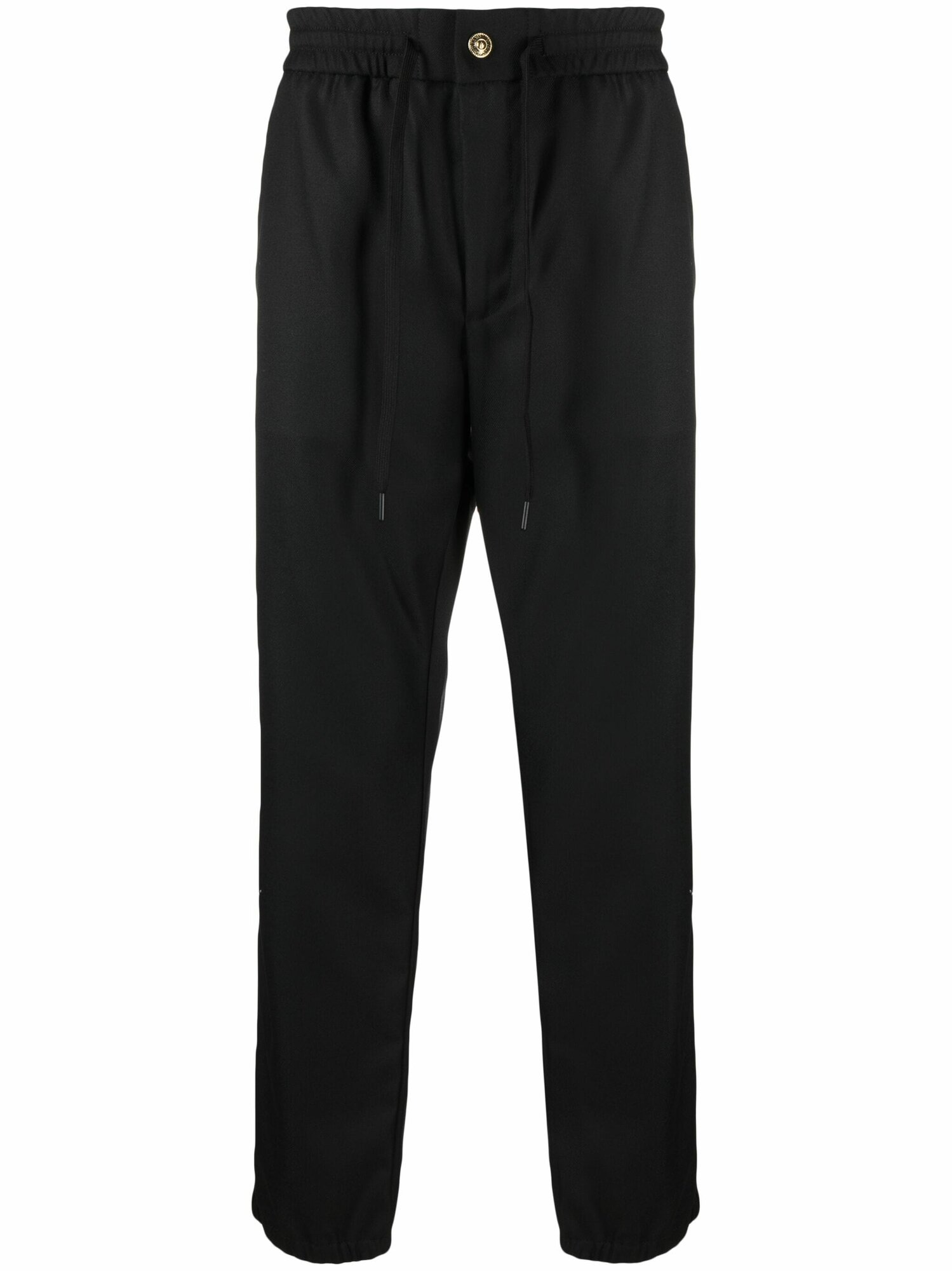 Брюки Logo-patch drawstring straight-leg trousers